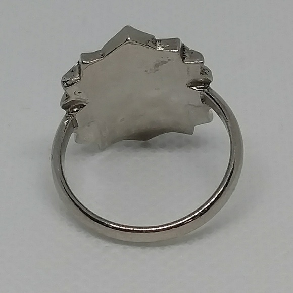 Vintage | Jewelry | Vintage Silver Tone And Purple Rhinestone Ring 7 ...